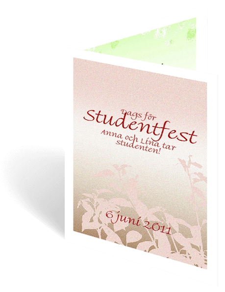 Inbjudningskort studentmottagning - skapa en inbjudan här!