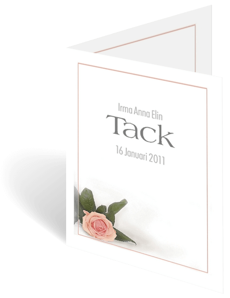 Tackkort - skapa och beställ tackkort!