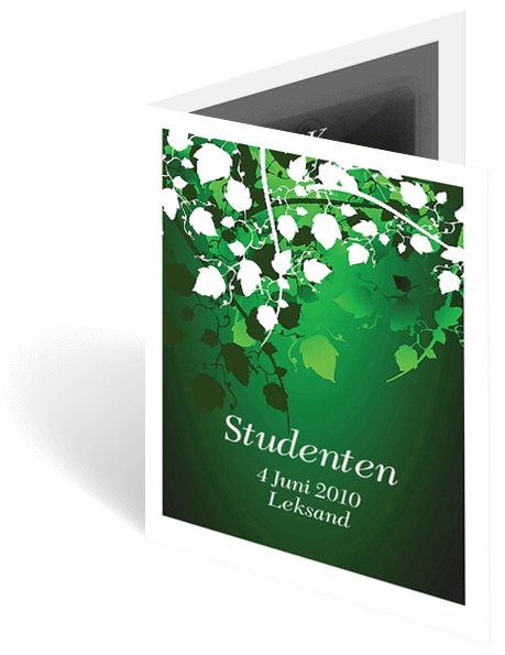 Tackkort student - skapa ditt tackkort efter studenten här!